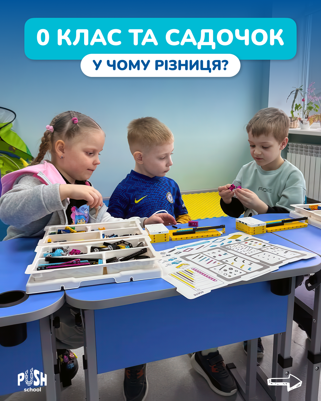 Садочок і 0 клас у PUSH School: у чому різниця? - Push School